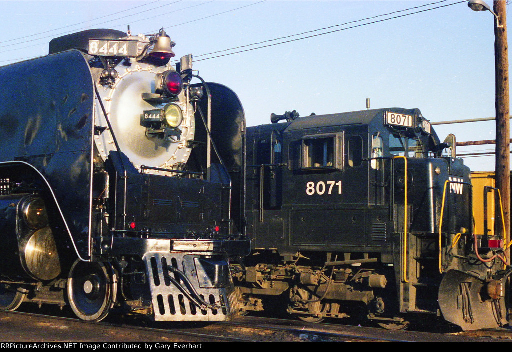 UP 4-8-4 #8444 & NW C30-7 #8071